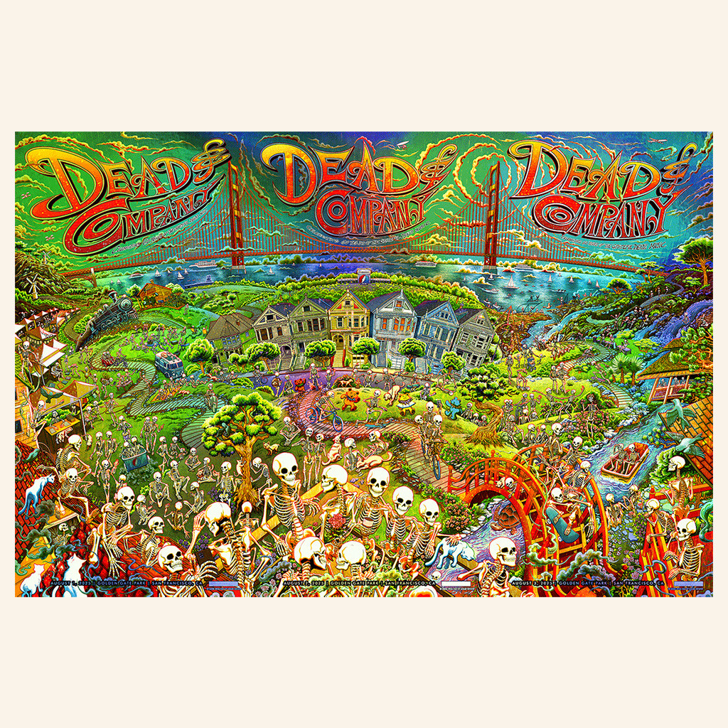 Dead And Company Merch Golden Gate Park Event August 1 2025 Poster Gift ...