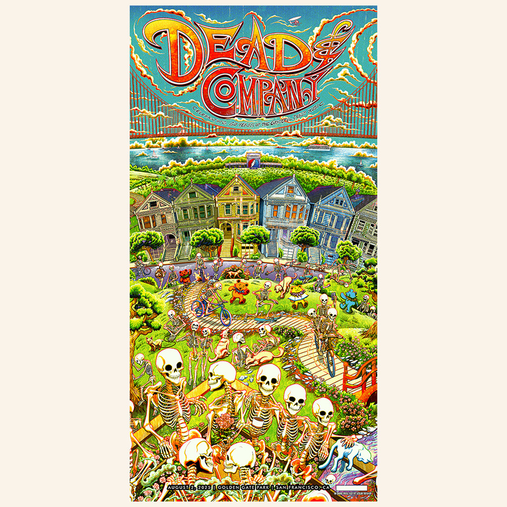 Dead And Company Merch Golden Gate Park Event August 1 2025 Poster ...